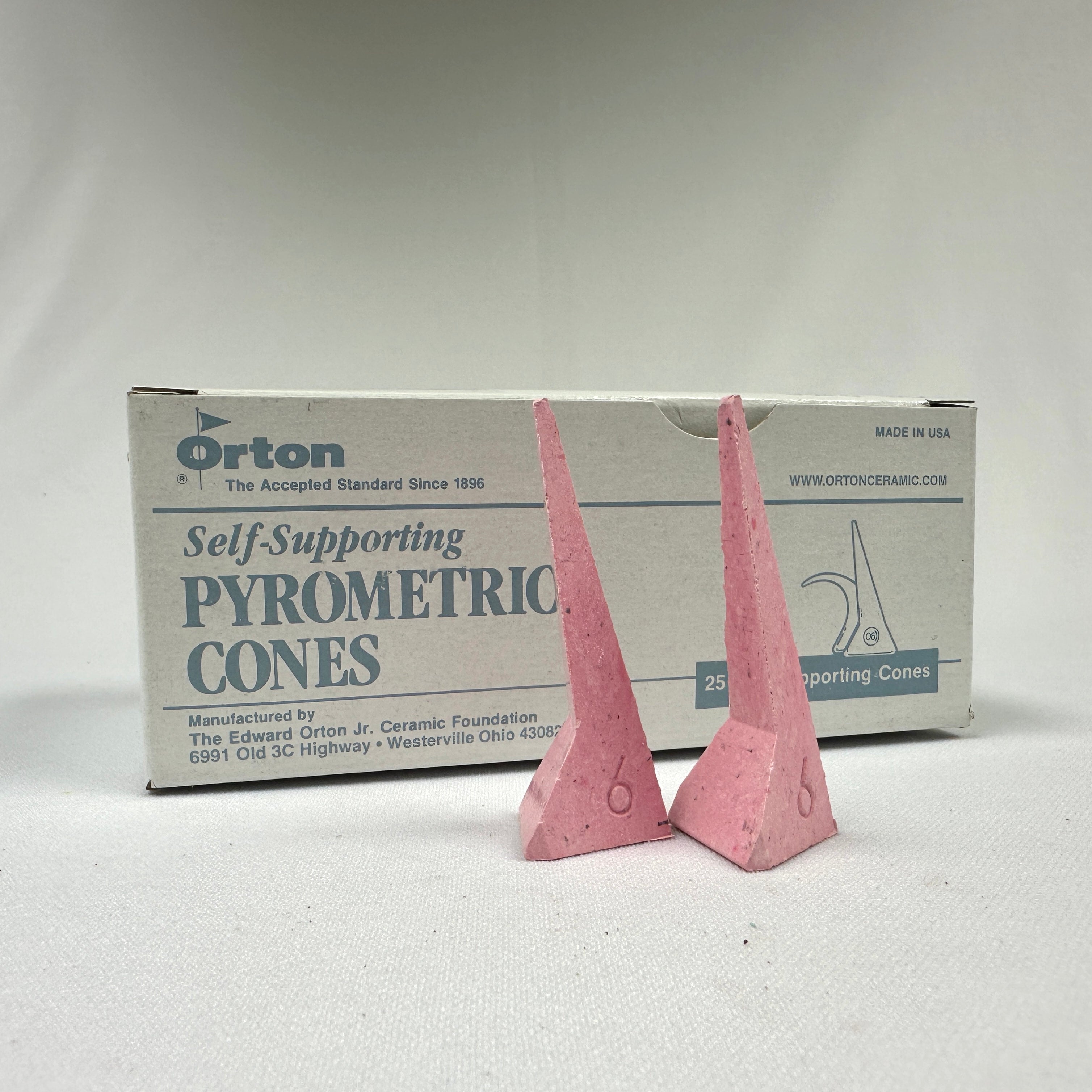 Pyrometric Cones SSB-6 Set of 25 | Hawaii Ceramic Supply